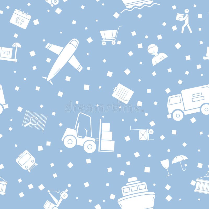 Delivery background 01-09 stock vector. Illustration of pattern - 207834117