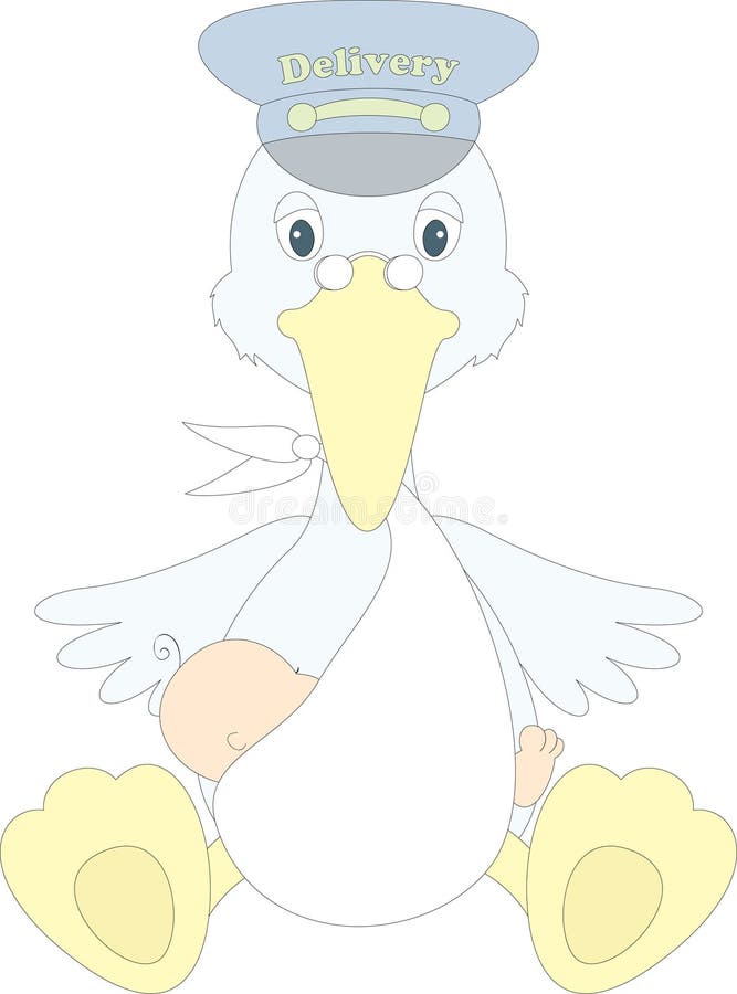 Delivery bird stock vector. Illustration of post, send - 49978129