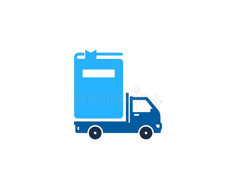 Book Delivery Logo Icon Design Stock Vector - Illustration of creative ...