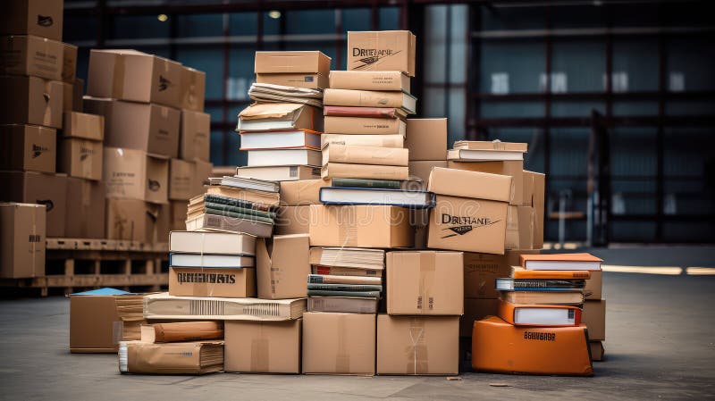 Delivery book shipping stock illustration. Illustration of postal ...