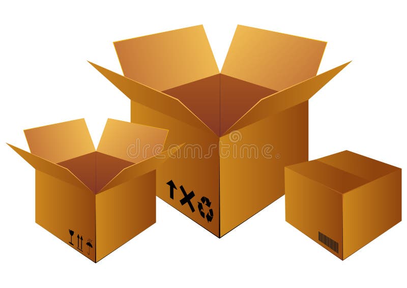 Delivery box stock illustration. Illustration of cardboard - 29422781