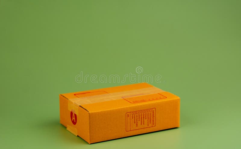 Box Brown Box Mail Box Storage Box Stock Image - Image of brown ...
