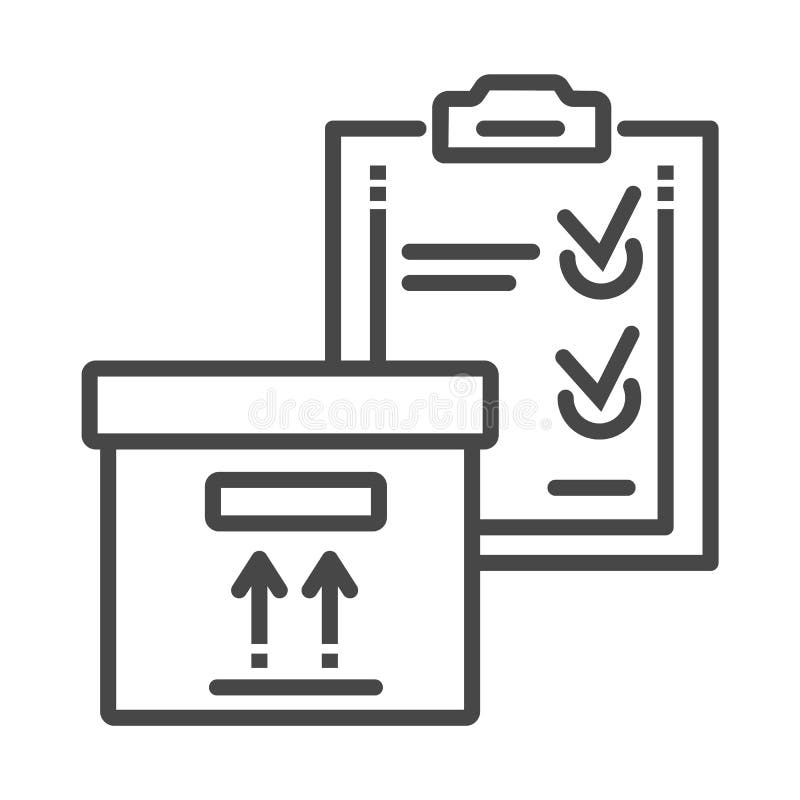 Delivery Box Check List Icon, Outline Style Stock Vector - Illustration ... Delivery Box Check List Icon, Outline Style Stock Vector - Illustration ...