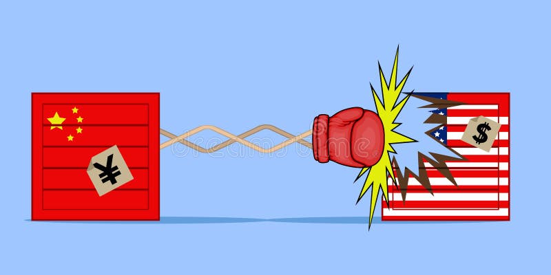 Usa Vs China Trade War Stock Vector Illustration Of Industry 152681717