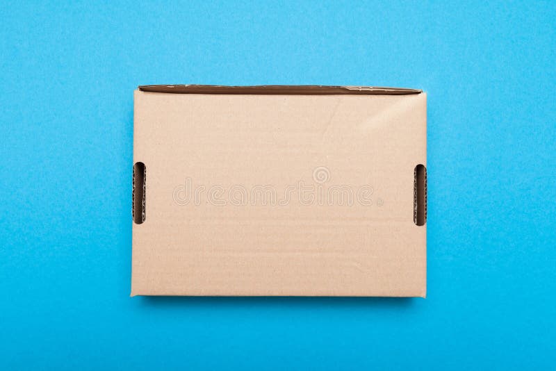 Delivery Box, Courier Shipping. Empty Label, Copy Space for Text Stock ...