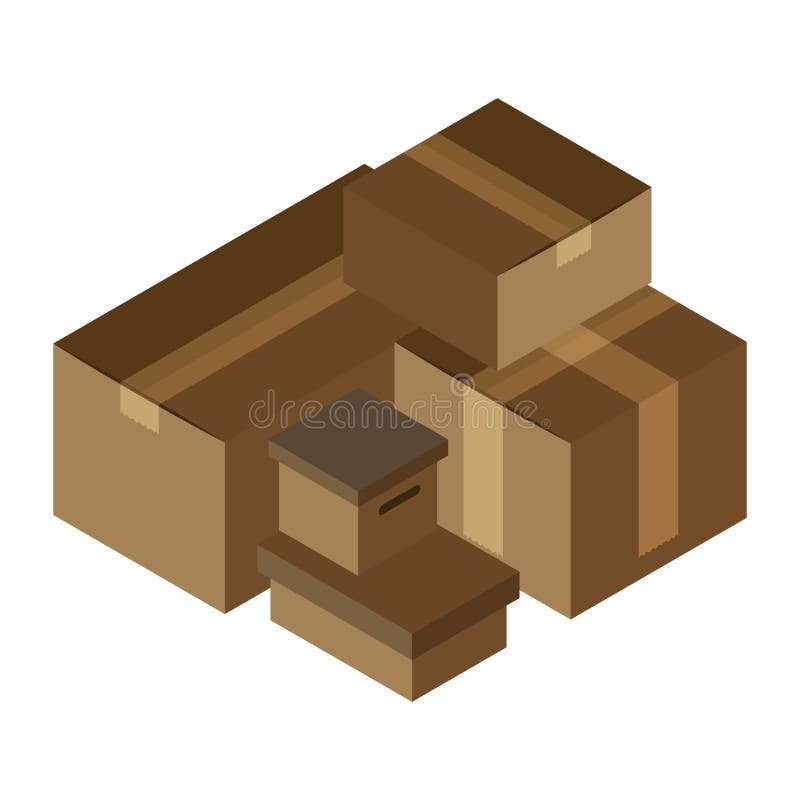 Delivery box design. stock vector. Illustration of recycle - 58497694