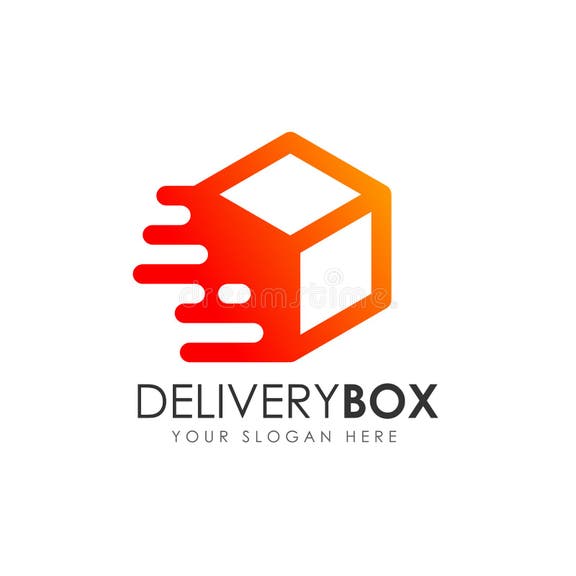 Delivery Box Logo Design. Courier Logo Design Template Stock Vector ...