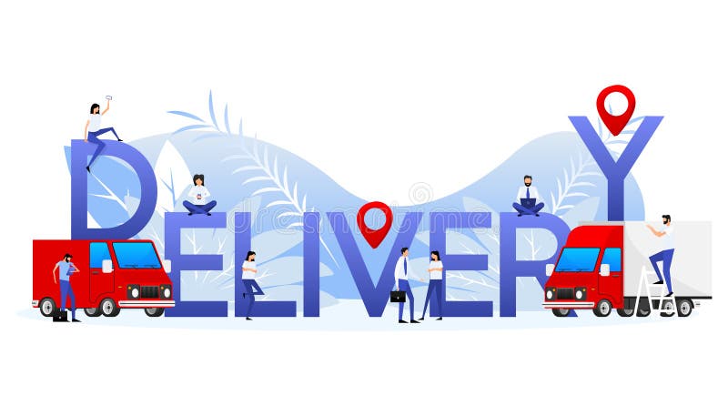 Delivery Box. Online Fast Delivery Service. Tracking, Service. Vector ...