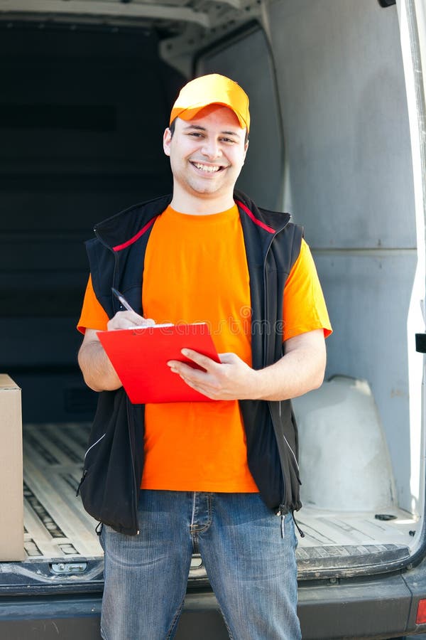 Delivery boy stock photo. Image of isolated, express - 24089102