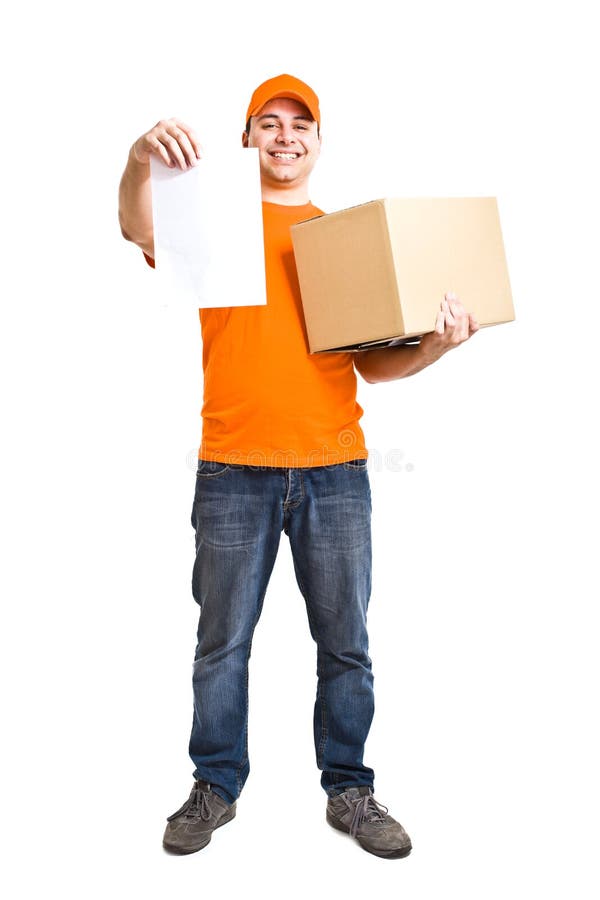 Delivery boy stock photo. Image of isolated, express - 24089102