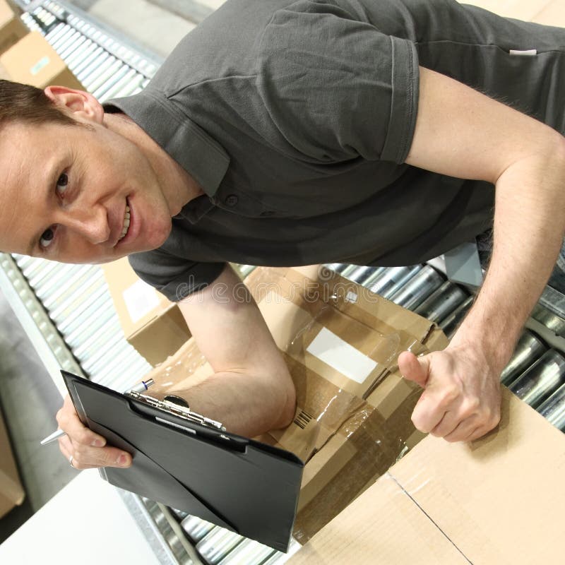 Delivery Boy stock image. Image of packet, industry, factory - 89735611