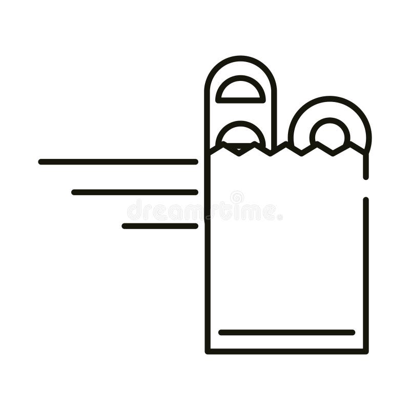 Delivery bread food stock vector. Illustration of bakery - 221498538