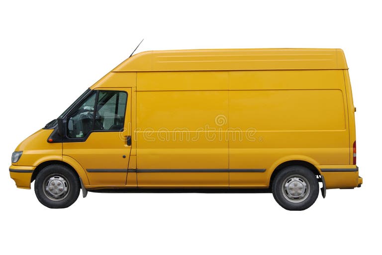 Delivery Car Isolated on White Stock Image - Image of transport, carry ...