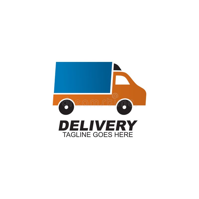 Delivery Car Logo Design Vector Template Stock Vector - Illustration of ...
