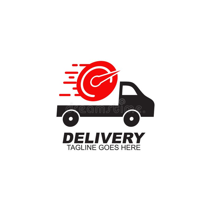 Delivery Car Logo Design Vector Template Stock Vector - Illustration of ...