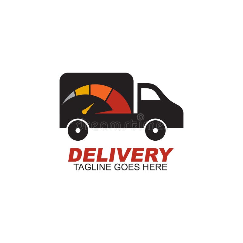 Delivery Car Logo Design Vector Template Stock Vector - Illustration of ...