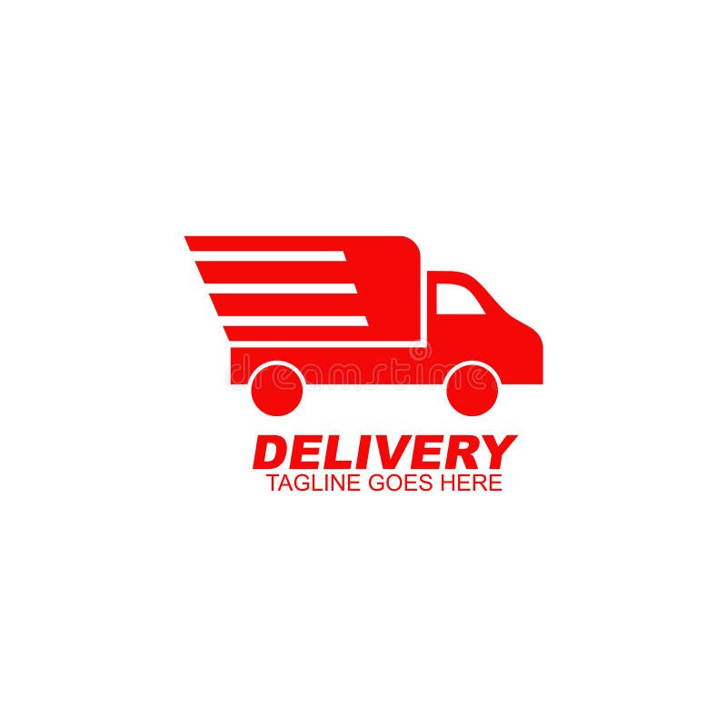 Delivery Car Logo Design Vector Template Stock Vector - Illustration of ...