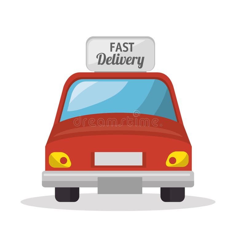 Delivery car service icon stock illustration. Illustration of package ...
