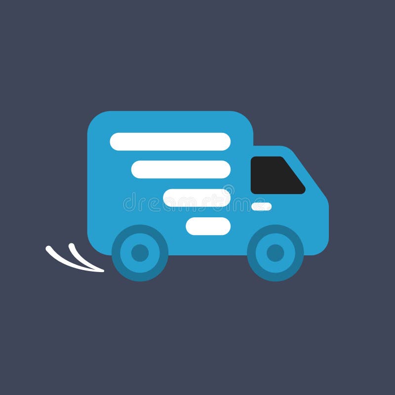 Delivery Car, Shipping Icon. Stock Vector - Illustration of deliver ...