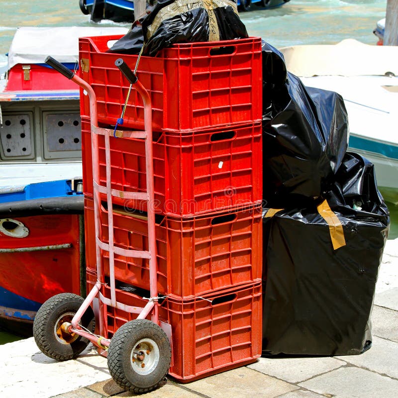 Delivery cart stock photo. Image of distributing, transport - 16087328