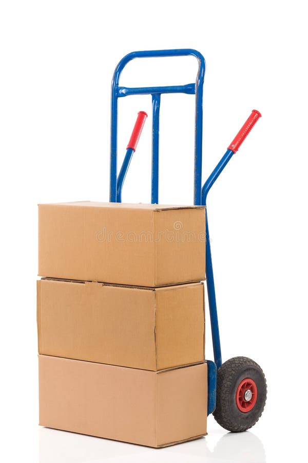 Delivery cart stock photo. Image of warehouse, package - 49574170