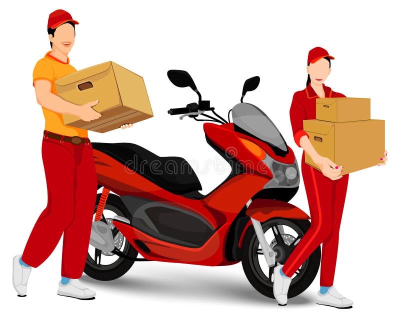 Delivery cartoon shape stock vector. Illustration of drive - 131298480