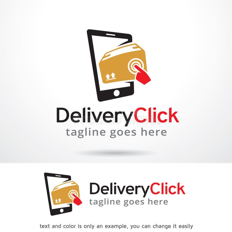 Delivery Click Logo Template Design Vector Stock Vector - Illustration ...