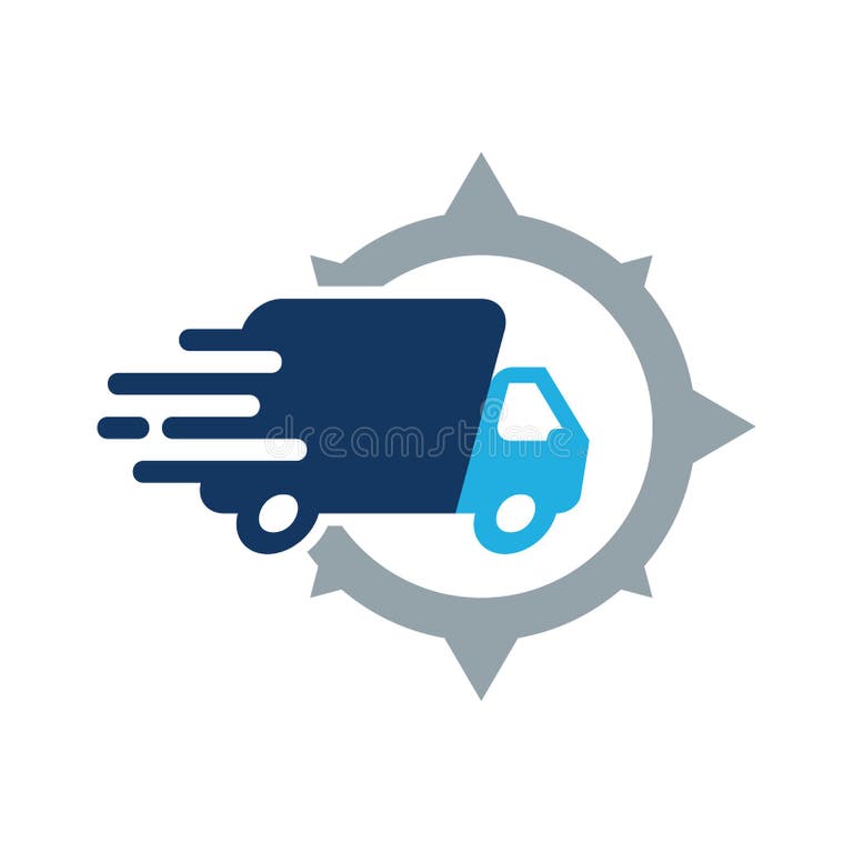 Delivery Compass Logo Icon Design Stock Vector - Illustration of design ...