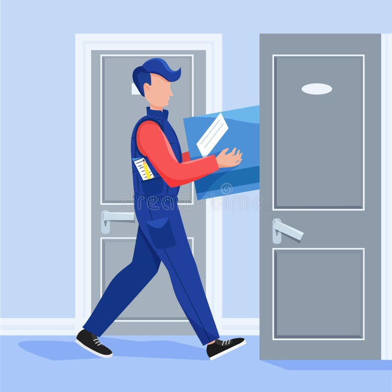 Delivery Concept. Delivery Service, Receiving and Confirming Orders ...