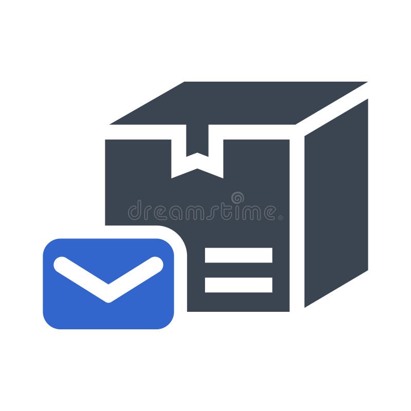 Delivery Confirmation Email Icon Stock Vector - Illustration of bundle ...