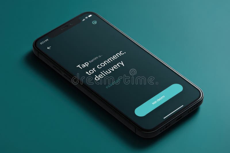 Delivery Confirmation Interface Mockup Displaying a Clean Design on a ...