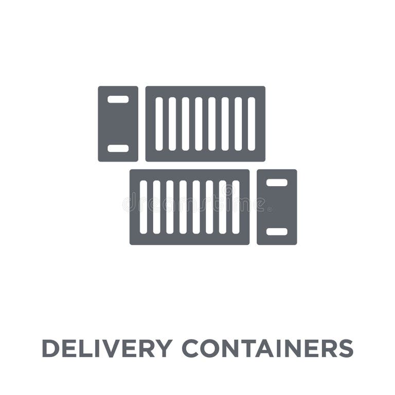 Delivery Containers Icon from Delivery and Logistic Collection. Stock ...