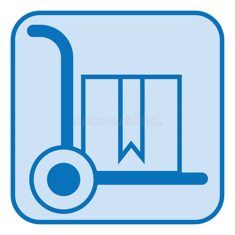 Delivery courier, icon stock vector. Illustration of transport - 261076222