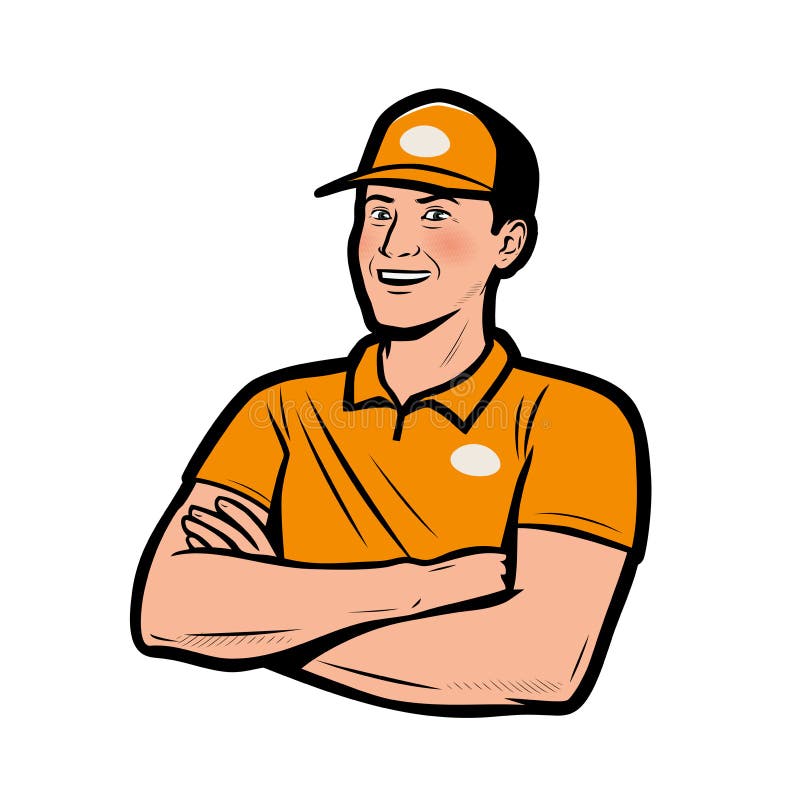 Delivery Courier Logo. Postal Service Vector Illustration Stock Vector ...