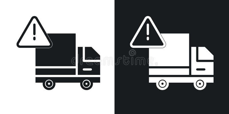 Delivery Delay Icon Vector Set on White Background Stock Vector ...