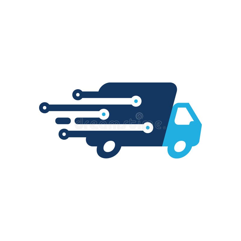 Delivery Digital Logo Icon Design Stock Vector - Illustration of ...