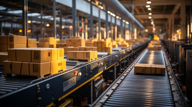 Delivery and distribution stock illustration. Illustration of sending ...