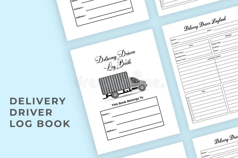 Delivery Driver Info Tracker KDP Interior. Driver daily Activities and ...
