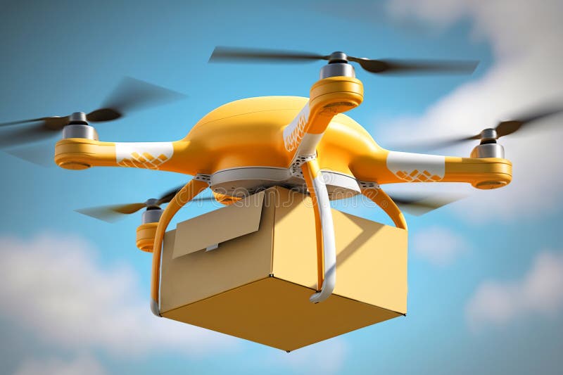 Delivery Drone, New Technologies, Logistics of Future, Robotic Mail ...