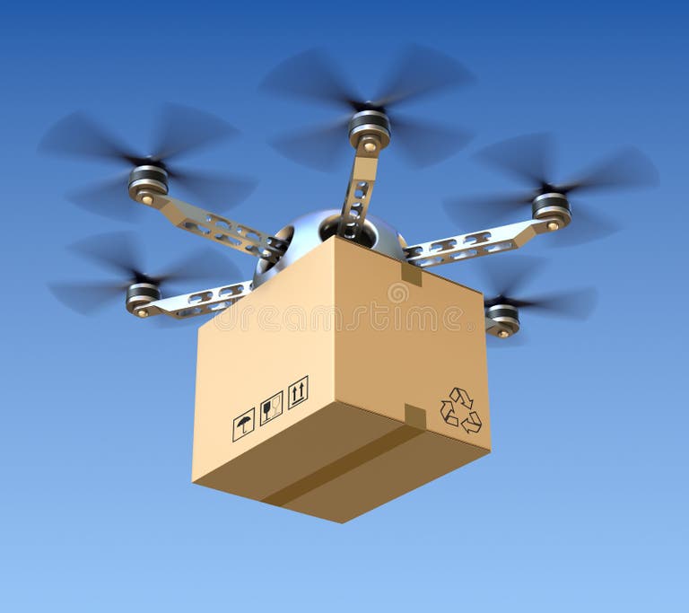 Drone Delivery Package Stock Illustrations – 14,837 Drone Delivery ...