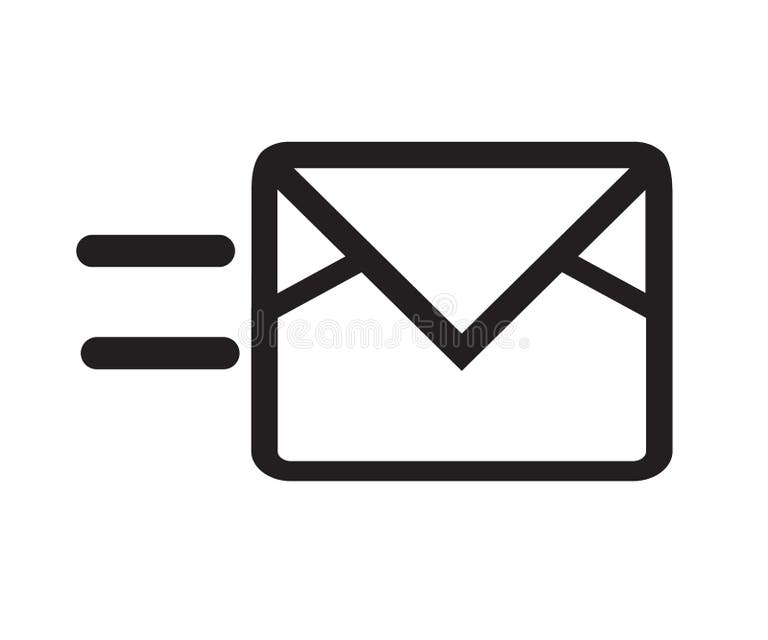 Delivery Envelope Express Fast Mail Service Icon Stock Illustration ...