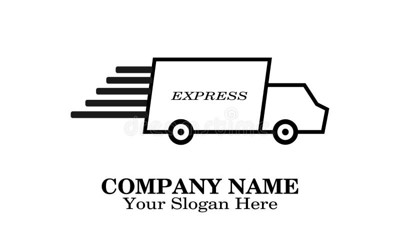 Delivery of the Express Package Logo Design Stock Vector - Illustration ...