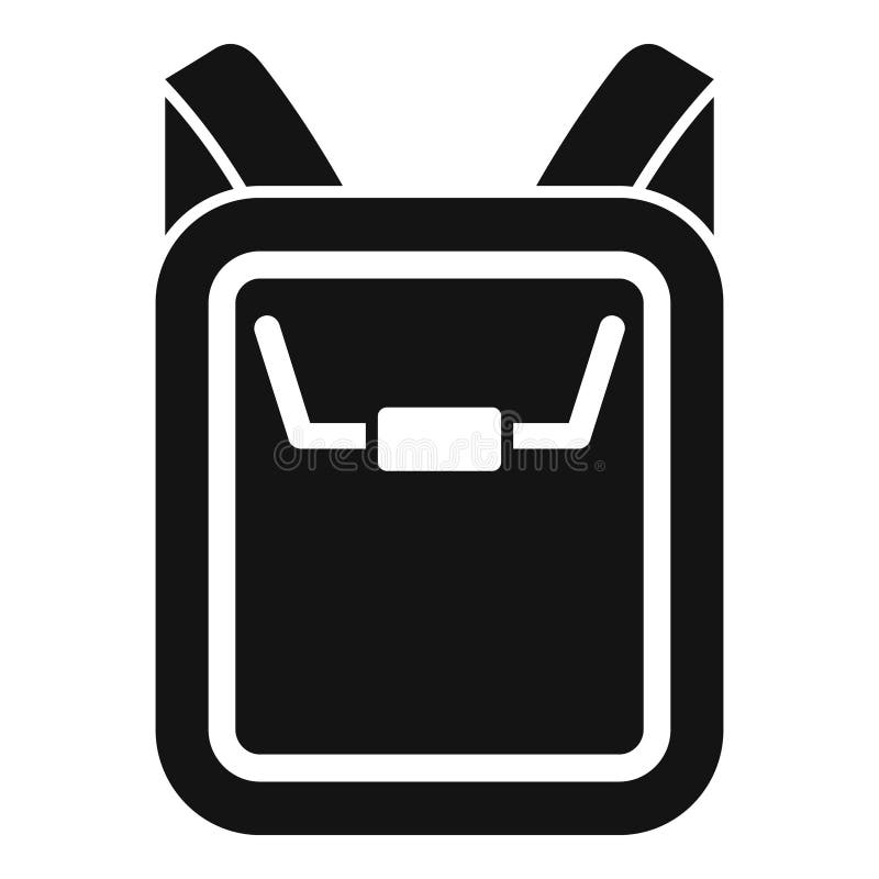 Delivery Food Backpack Thermal Bag Icon Glyph Vector Stock Illustration ...