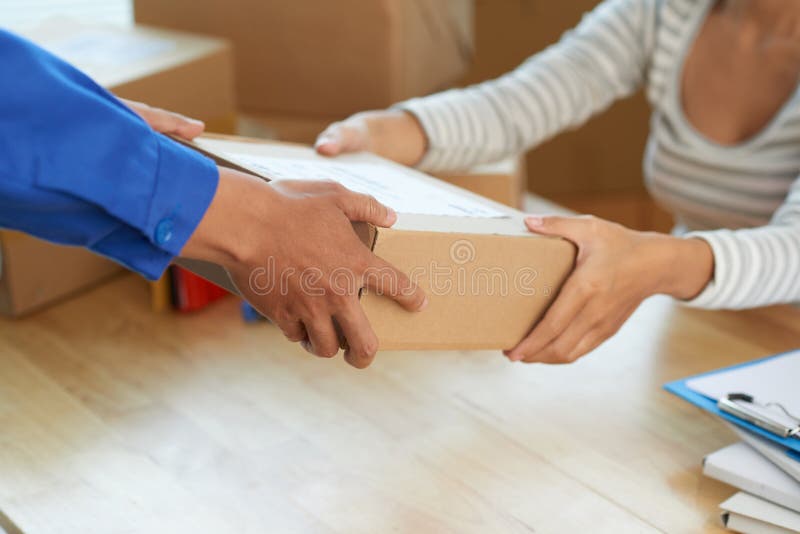Delivery stock photo. Image of postman, distribution - 92664368