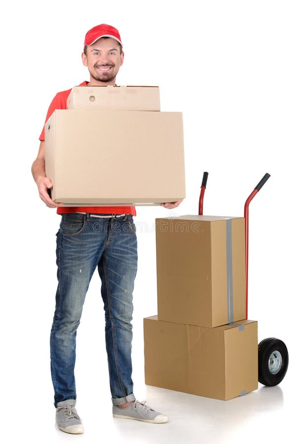 Delivery stock photo. Image of cargo, service, postman - 21276864