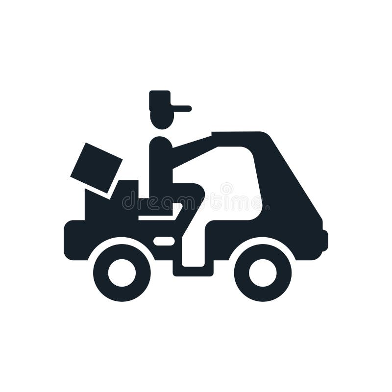 Delivery Man Icon Vector Isolated on White Background, Delivery Man ...