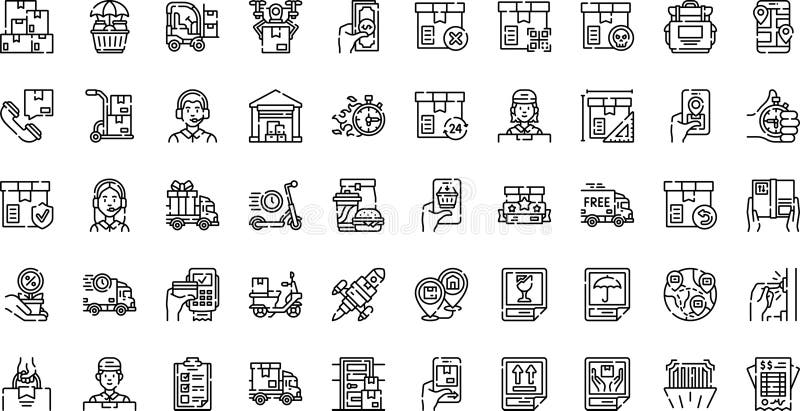Delivery Icons . High-Quality Vector Icons Collection with Editable ...