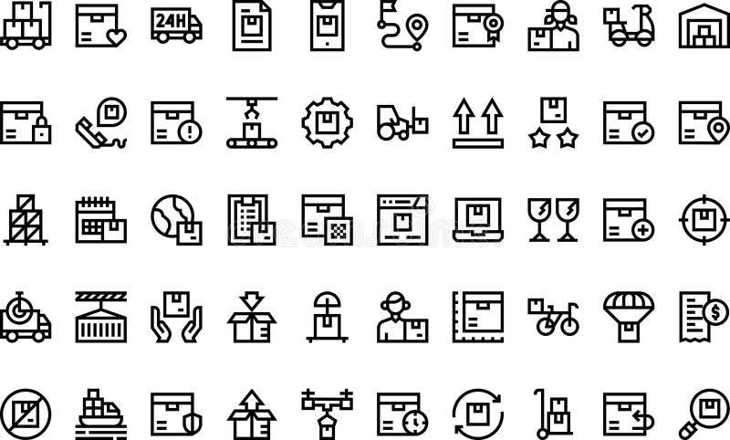 Delivery Icons High-Quality Vector Icons Collection with Editable ...