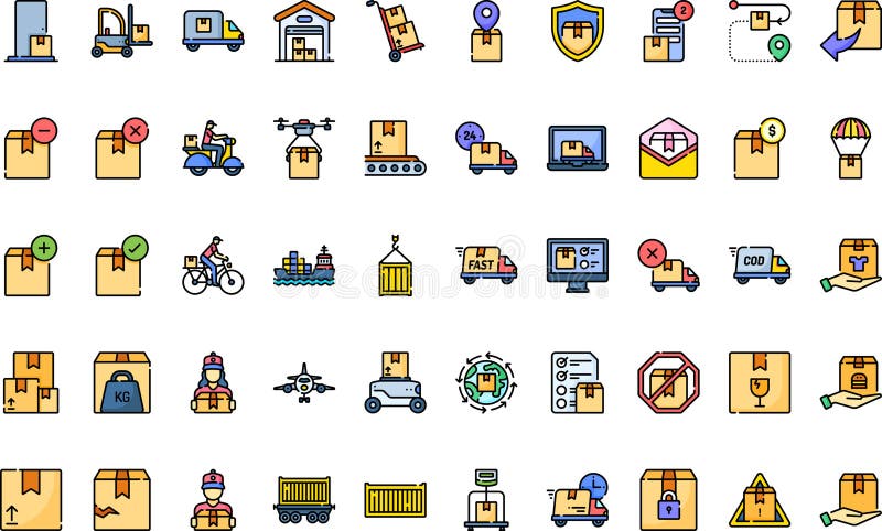 Delivery Icons High-Quality Vector Icons Collection with Editable ...