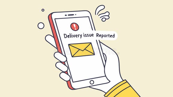 Delivery Issue Reported on Smartphone, Customer Service, Problem ...